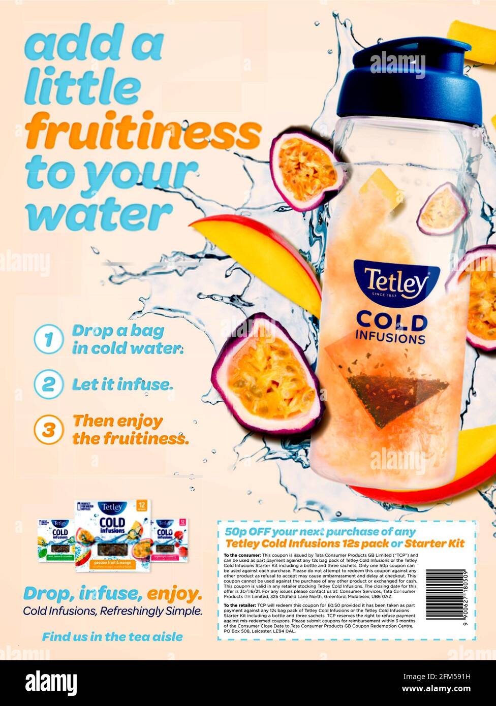2020s UK Tetley Magazine Advert Stock Photo - Alamy