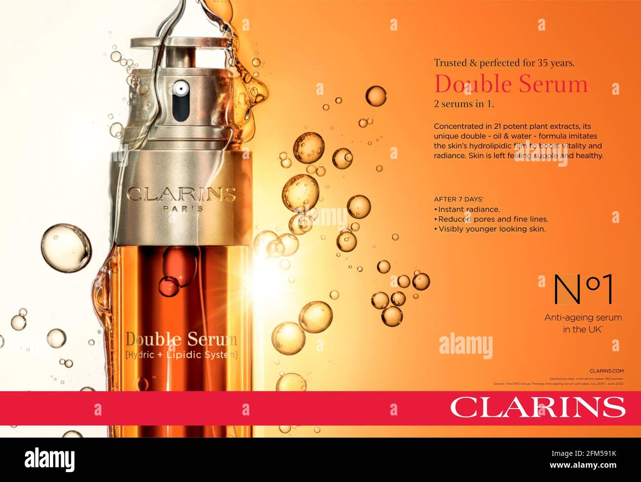 2020s UK Clarins Magazine Advert Stock Photo - Alamy
