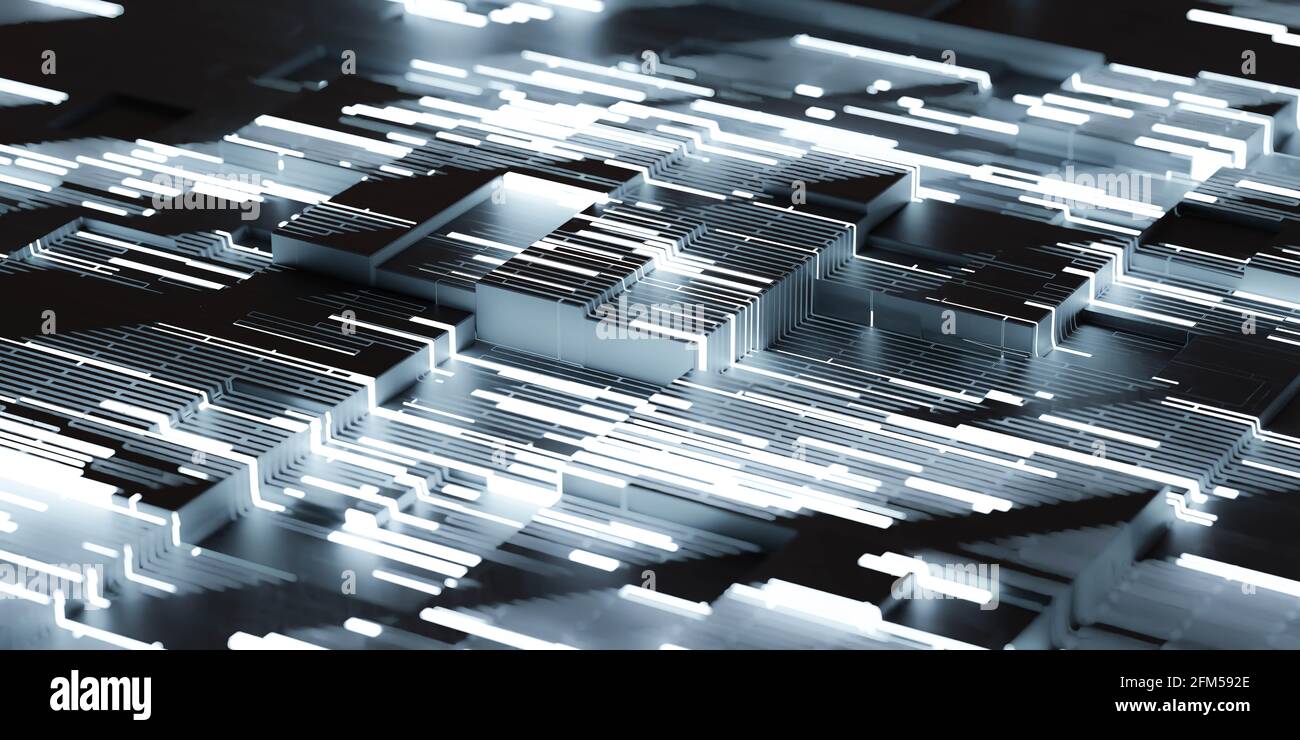 modern technology circuit board information micro technology surface 3d ...