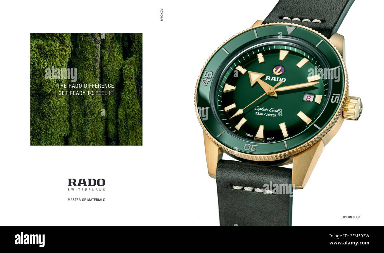 2020s UK Rado Magazine Advert Stock Photo - Alamy