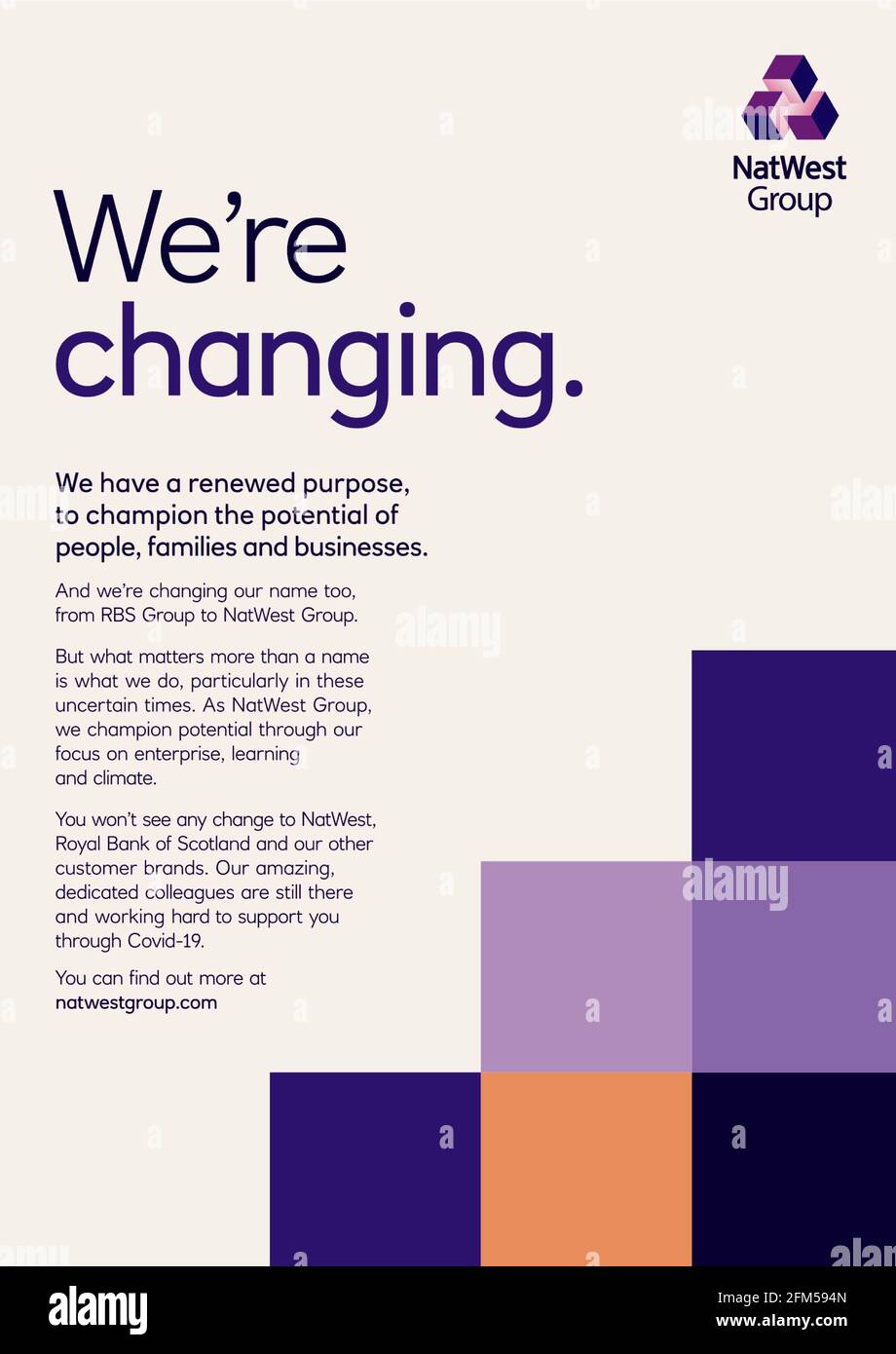 2020s UK Natwest Magazine Advert Stock Photo - Alamy