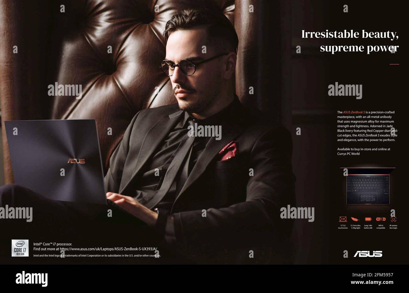 2020s UK Asus Magazine Advert Stock Photo - Alamy