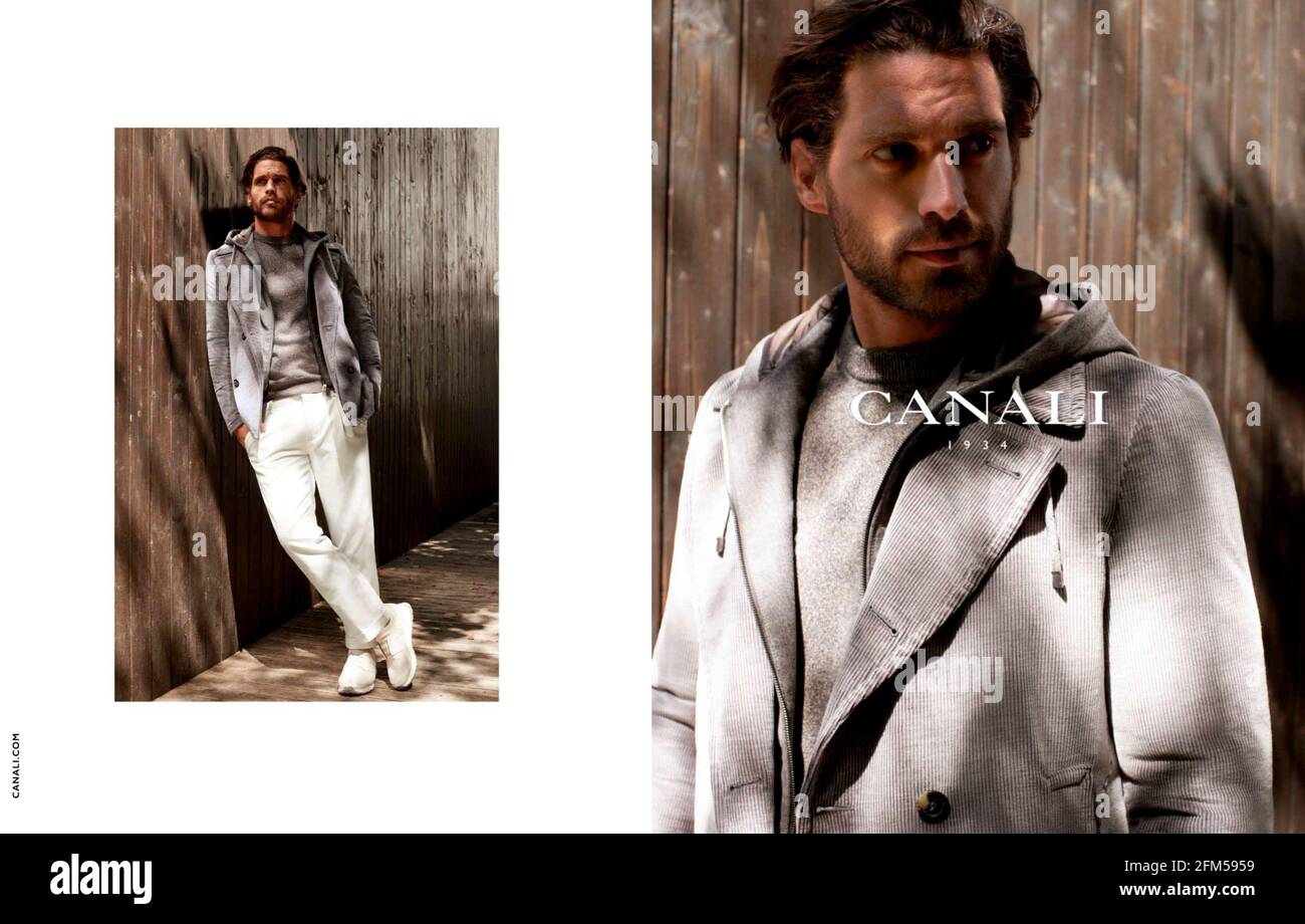 2020s UK Canali Magazine Advert Stock Photo - Alamy