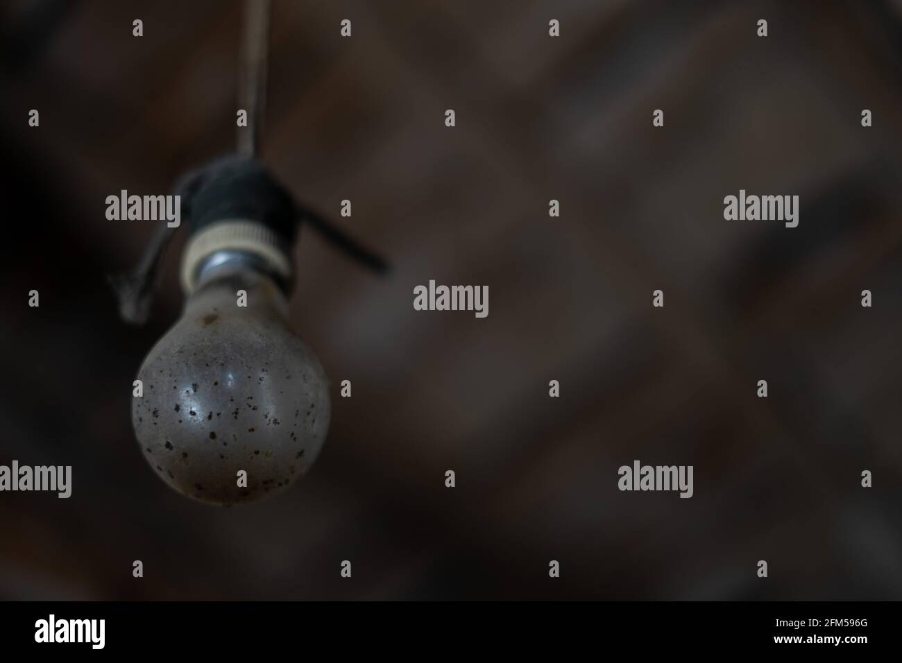 old light bulb in rural town Stock Photo - Alamy