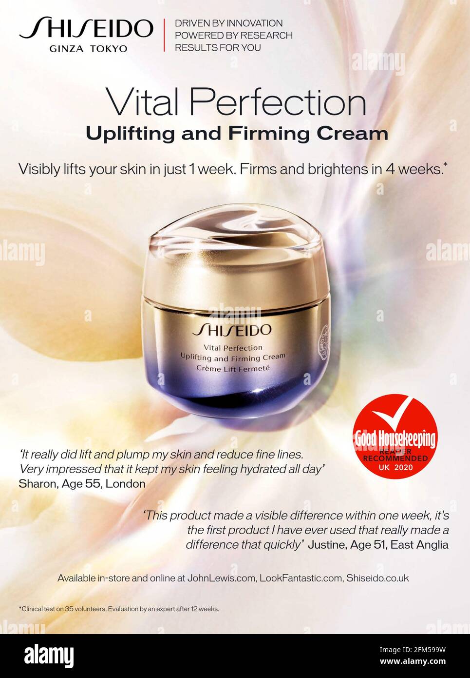2020s UK Shiseido Magazine Advert Stock Photo - Alamy