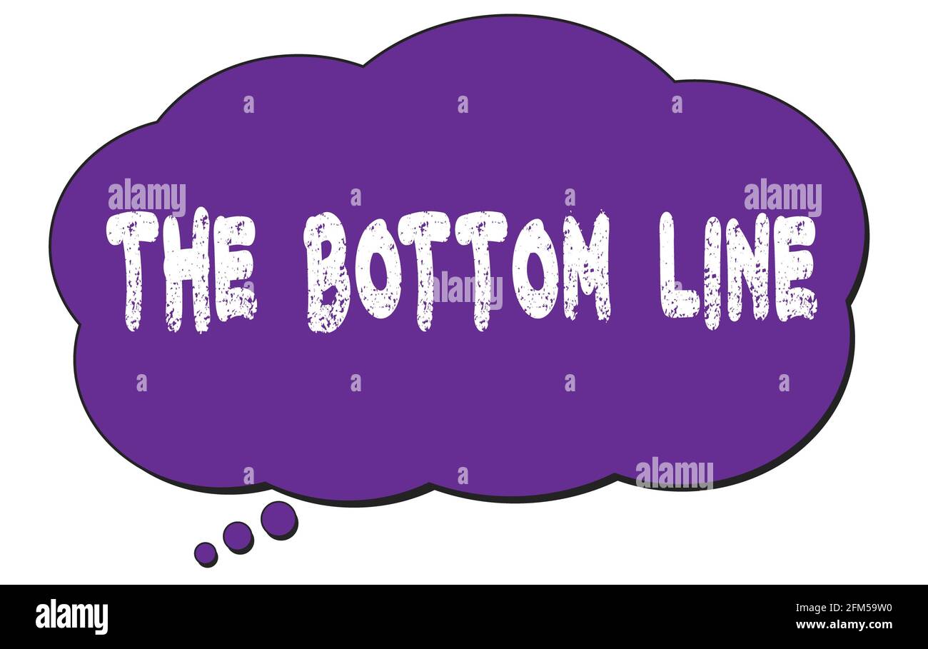 The bottom line stamp hi-res stock photography and images - Alamy