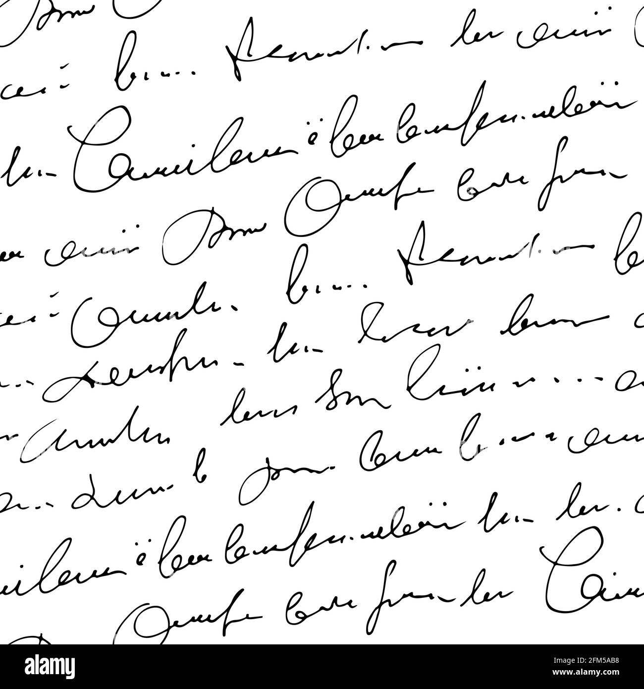 Cursive writing vector vectors hi-res stock photography and images - Alamy