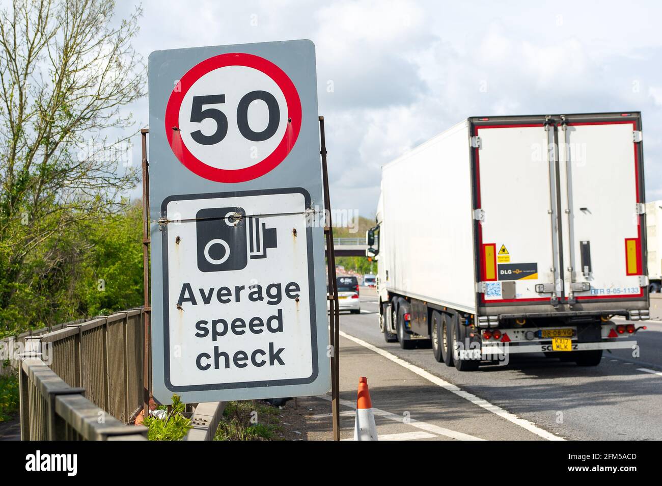 Dorney Reach, Buckinghamshire, UK. 6th May, 2021. Average speed check ...