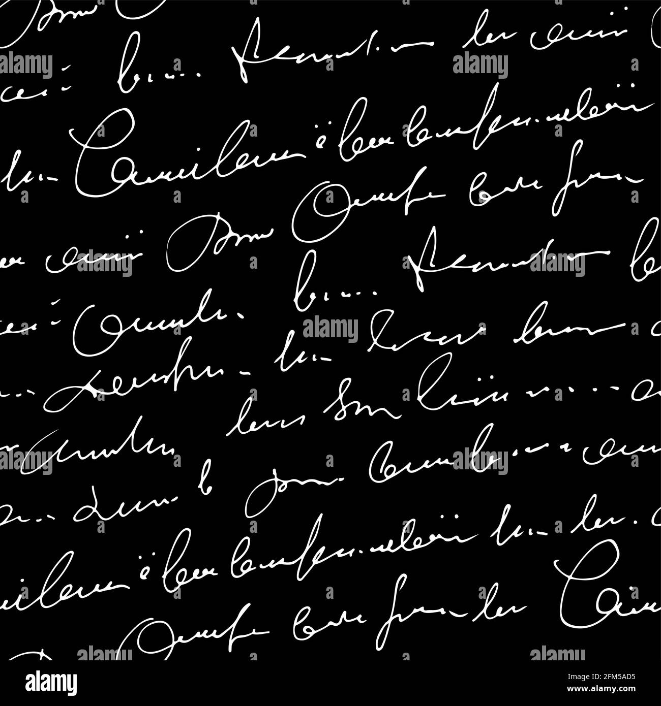 Cursive writing vector vectors hi-res stock photography and images - Alamy