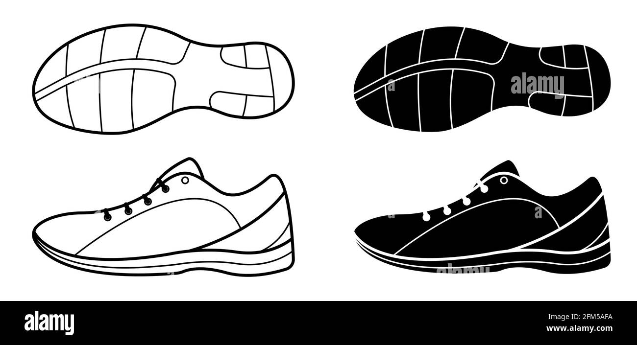 Running Shoe Sole Vector