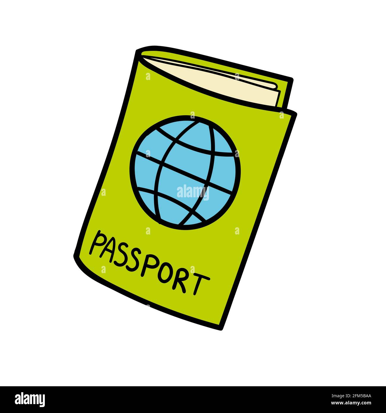 Passport A Hand Drawn Vector Of A Passport Stock Vector Image And Art Alamy