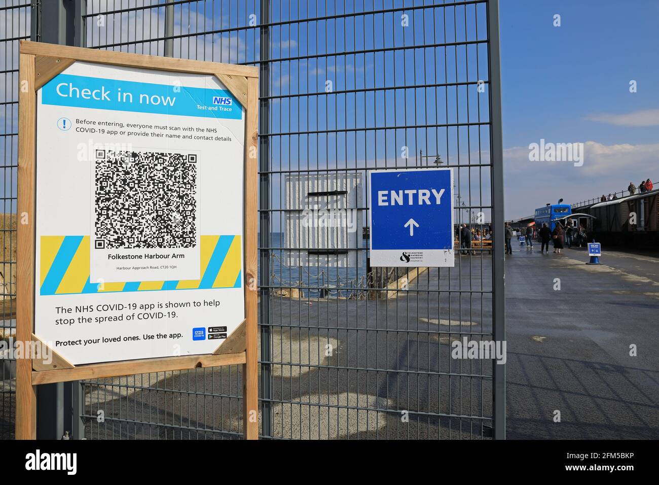 QR code to scan with the NHS Covid-19 app, before entrance into places ...