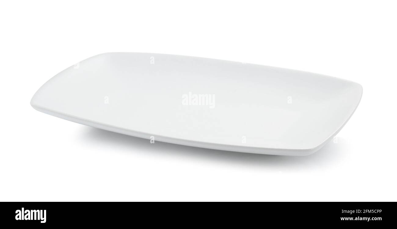 white plate isolated on white background Stock Photo - Alamy