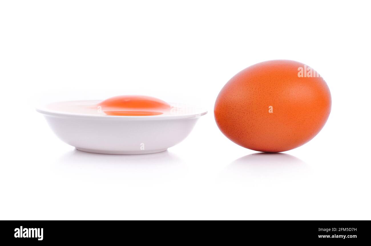 egg on white background Stock Photo - Alamy