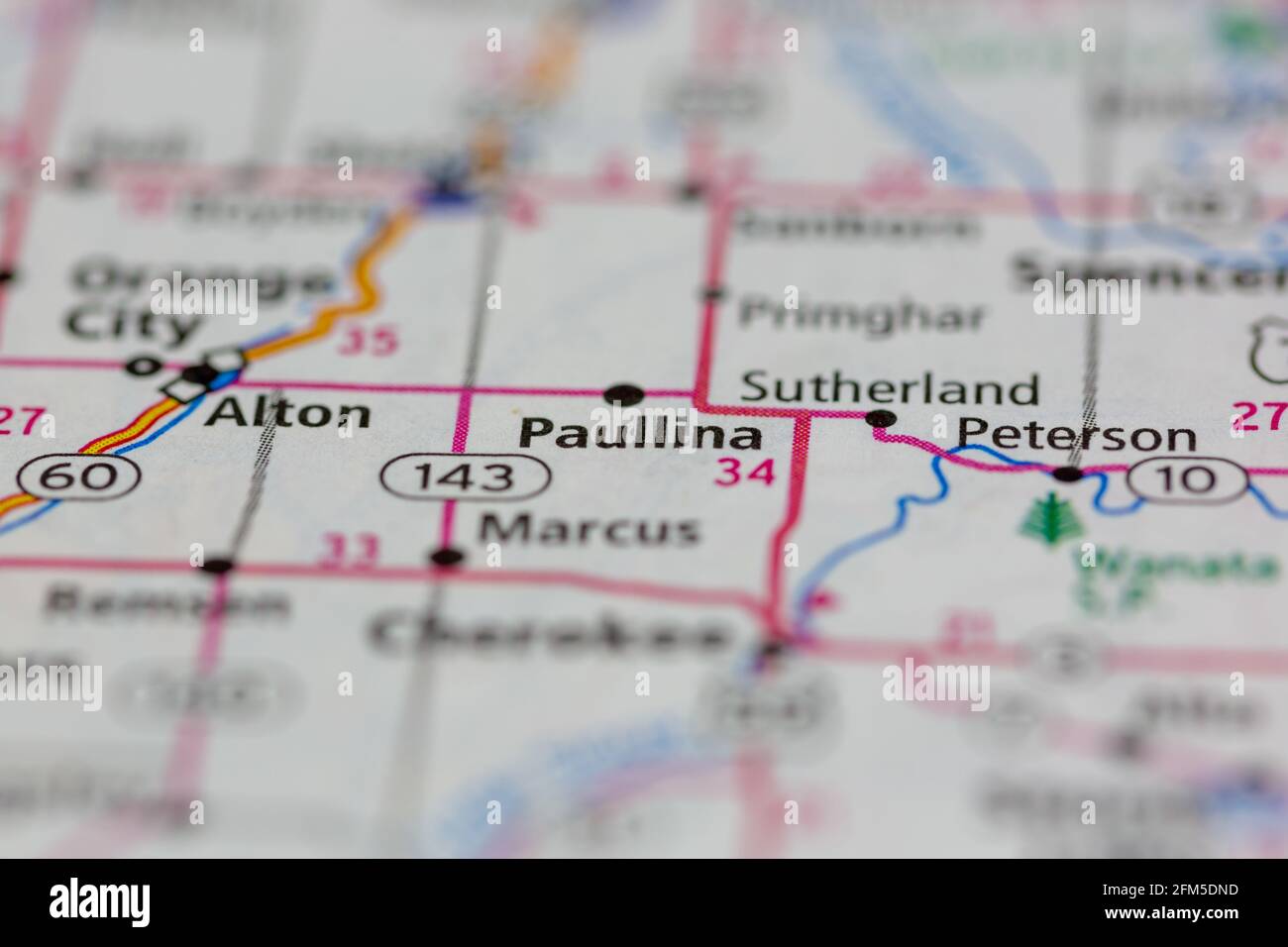 Map of paullina hi-res stock photography and images - Alamy