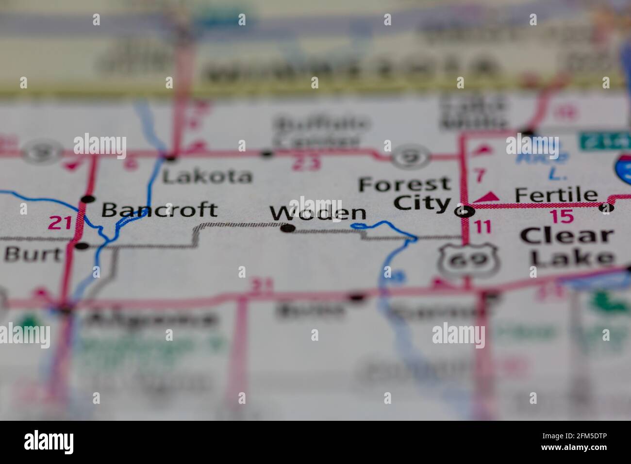 Map of woden hi-res stock photography and images - Alamy