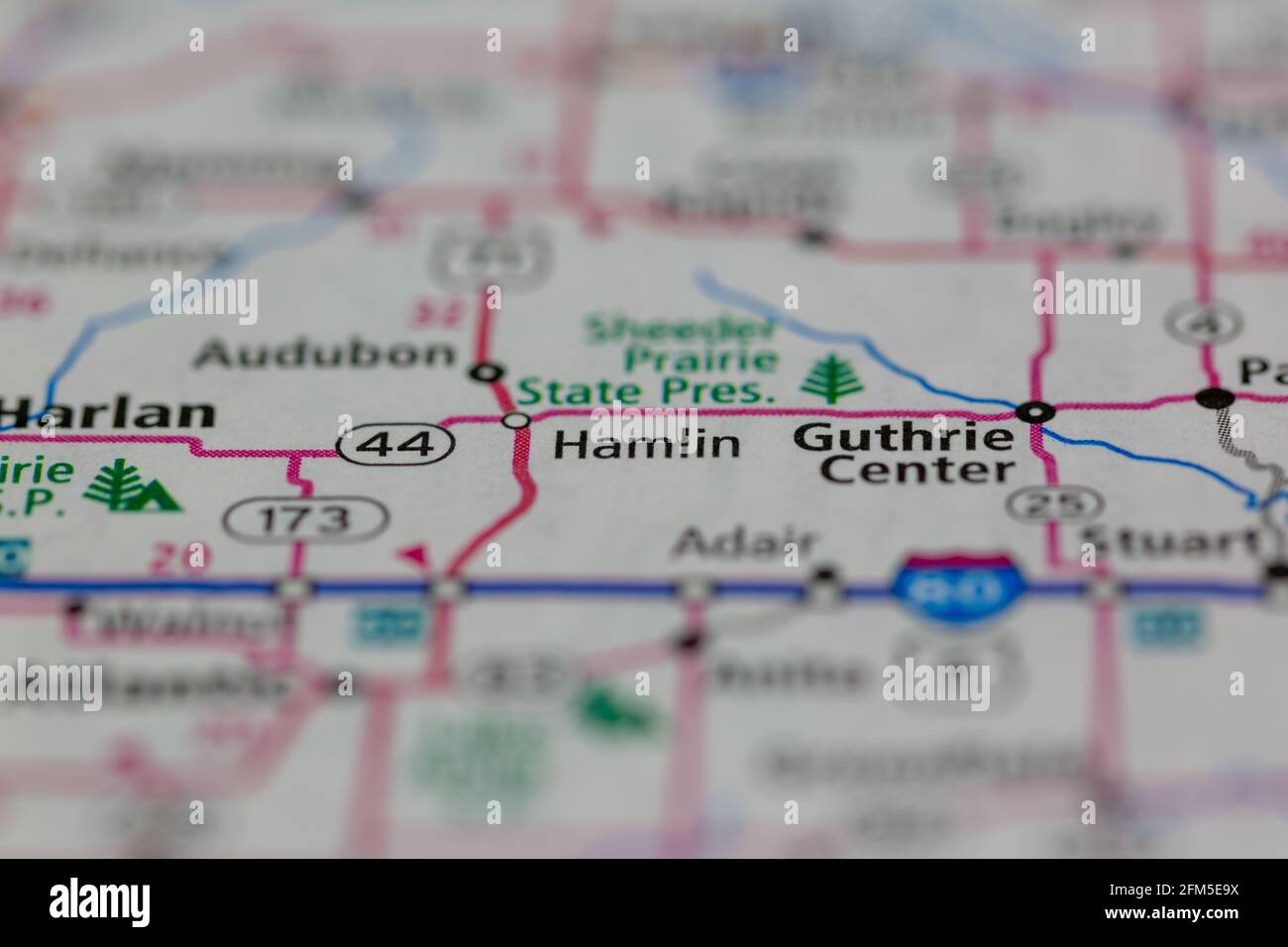 Hamlin iowa map hi-res stock photography and images - Alamy