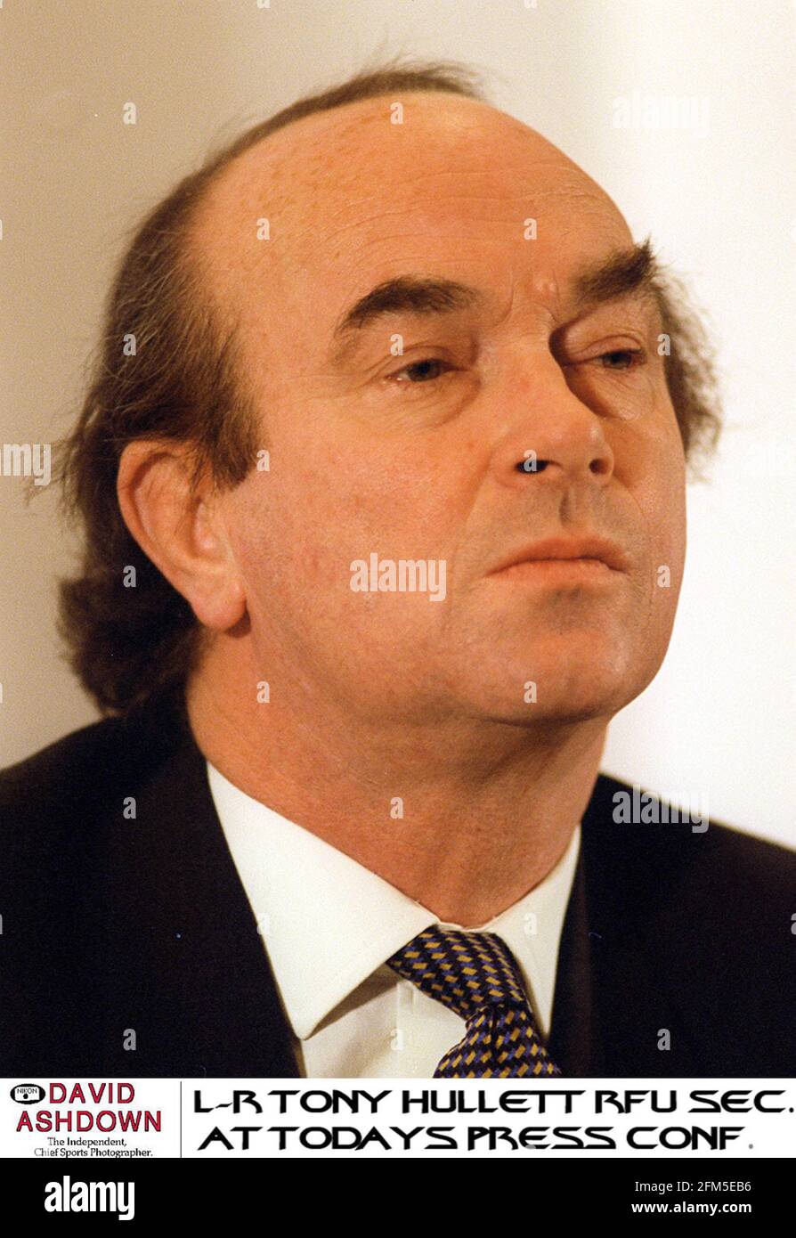 Secretary of the rugby football union hi-res stock photography and ...