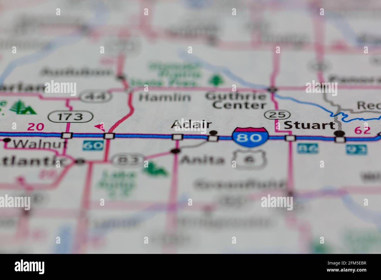 Adair on a map hi-res stock photography and images - Alamy