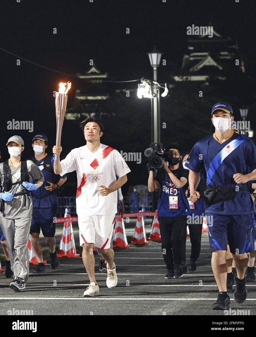 Shingo Suetsugu, a Japanese sprinter who won silver in the men's 4x100 ...
