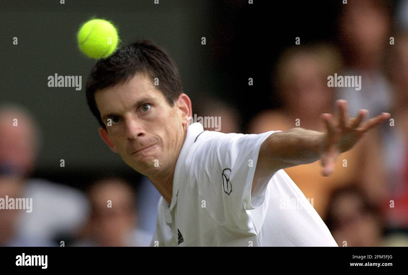 WIMBLEDON 11th DAY 6/7/2001 HENMAN V GORAN PICTURE DAVID ASHDOWN ...