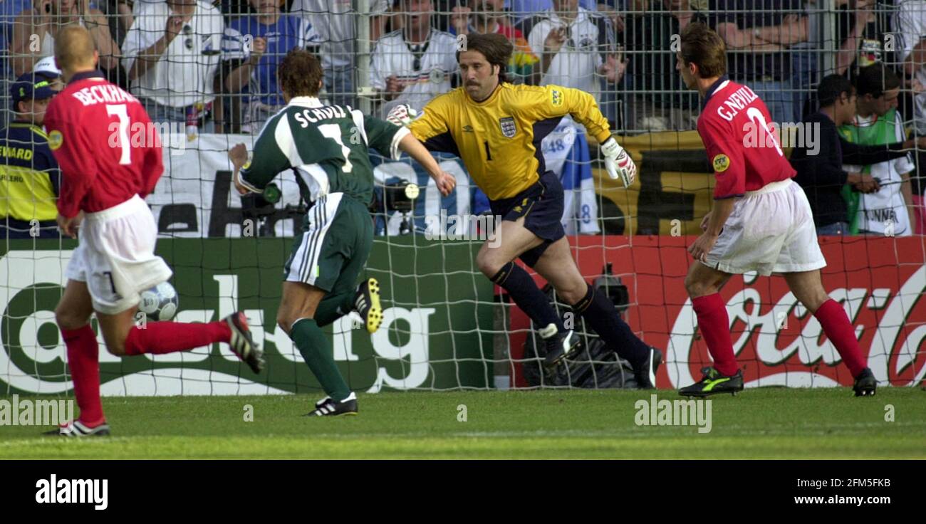 Euro 2000 match England v Germany June 2000 in the Stade de Pays de ...