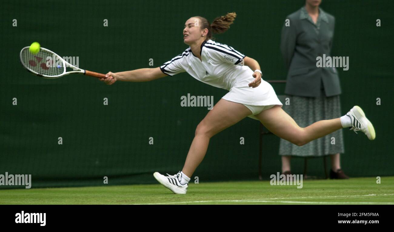 MARTINA HINGIS ON THE 3rd DAY AT WIMBLEDON DURING HER MATCH WITH J.YI ...