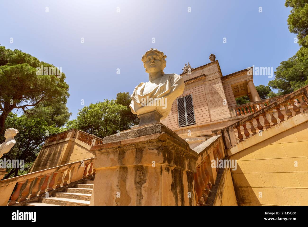 The entrance to the Park of the Labyrinth of Horta (Parc del Laberint d ...