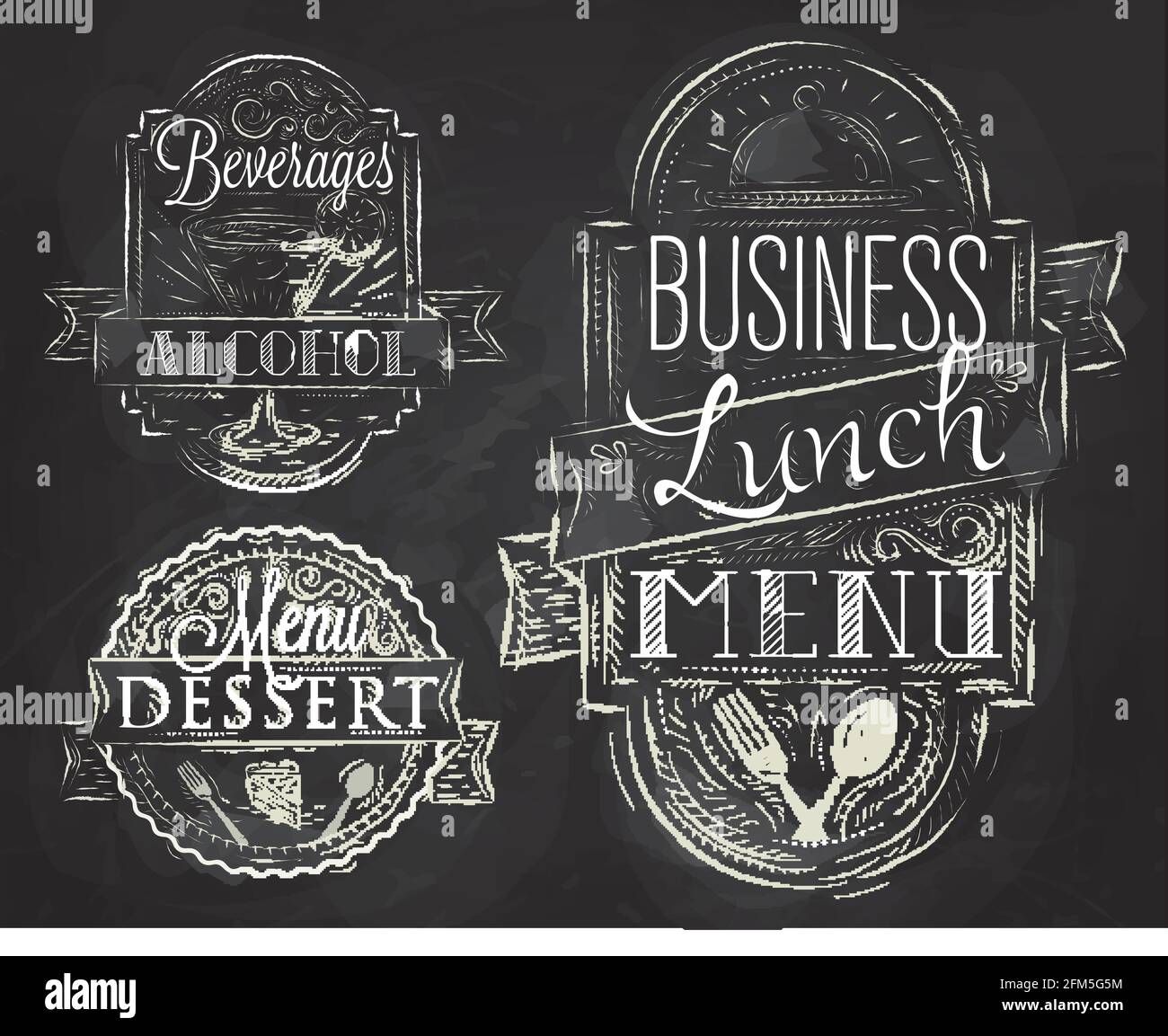 Chalk drawing text in Stock Vector Images - Alamy