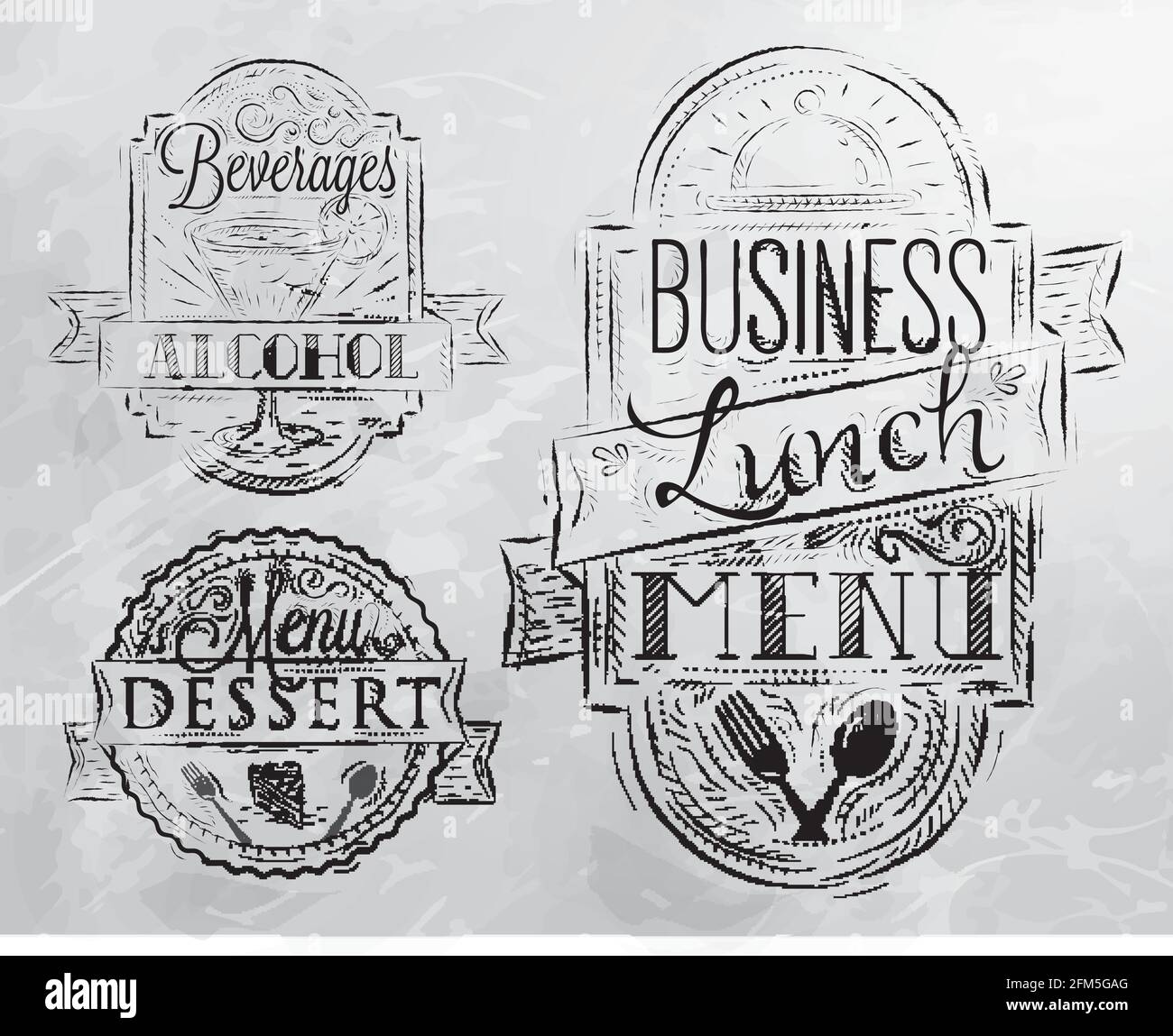 Chalk drawing text in Stock Vector Images - Alamy