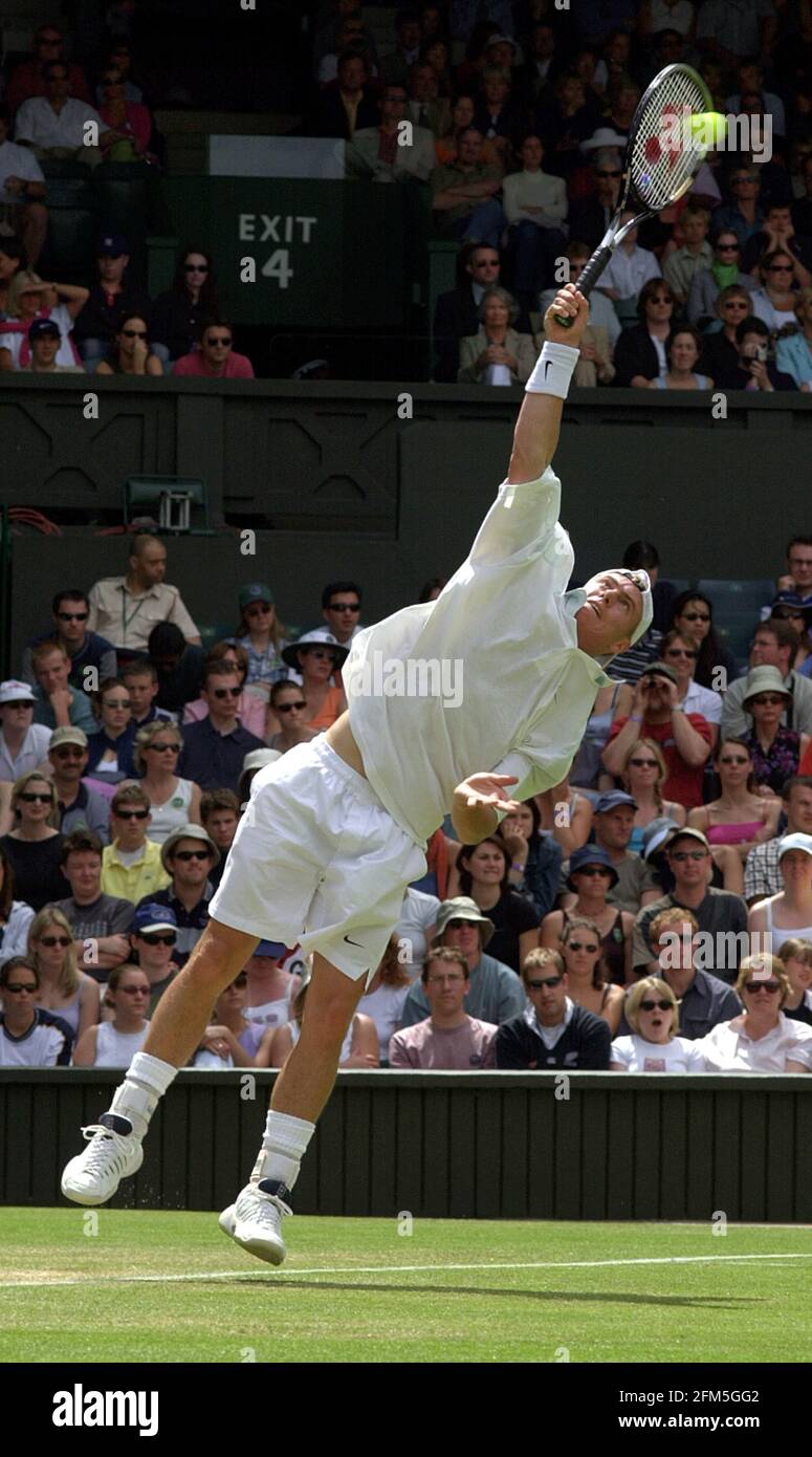 Wimbledon Tennis Championships JULY 2001 Mens Singles 3rd Round Lleyton ...
