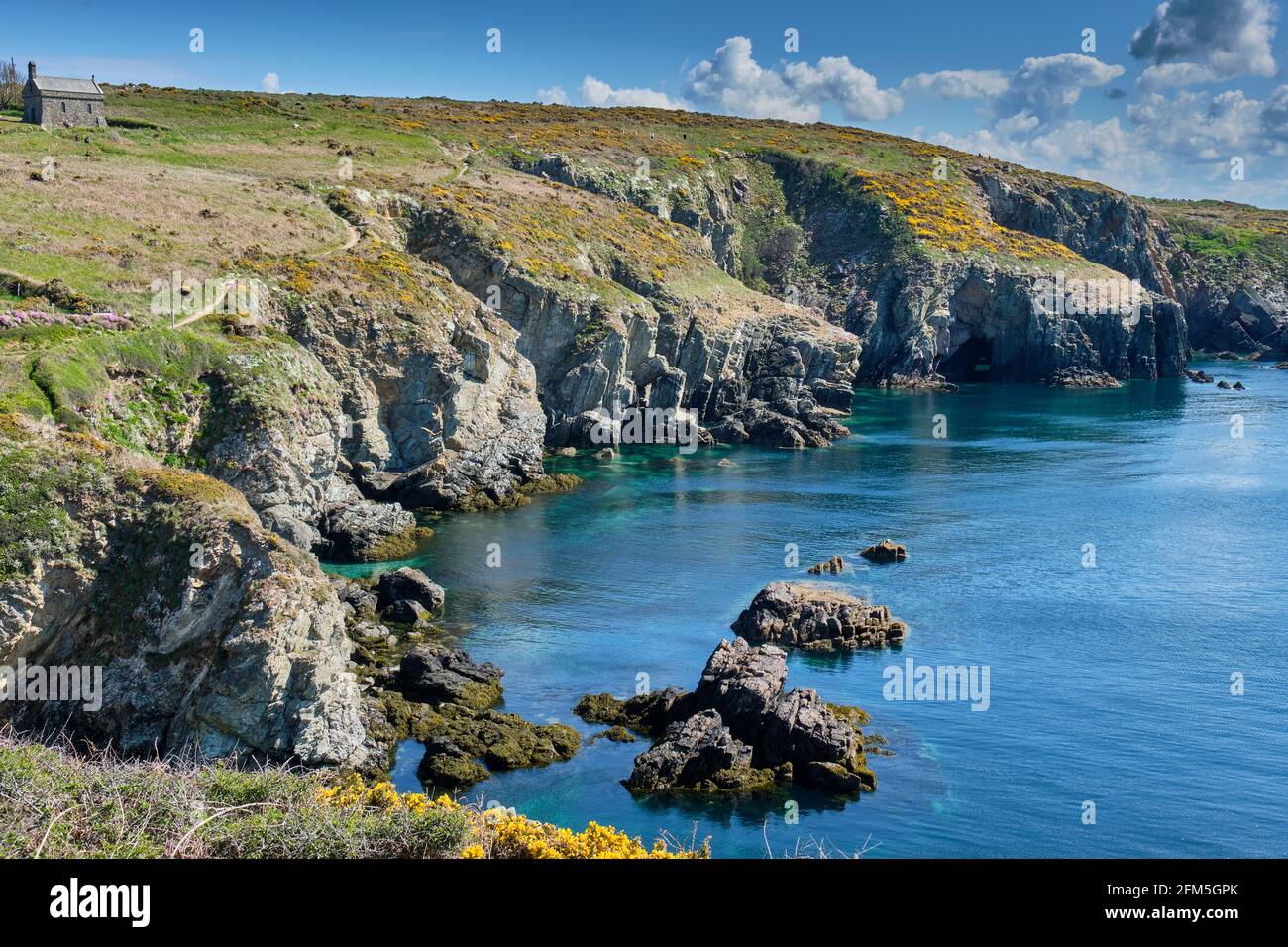 Chapel of Our Lady and St Non beside St Non's Retreat, seen from the ...