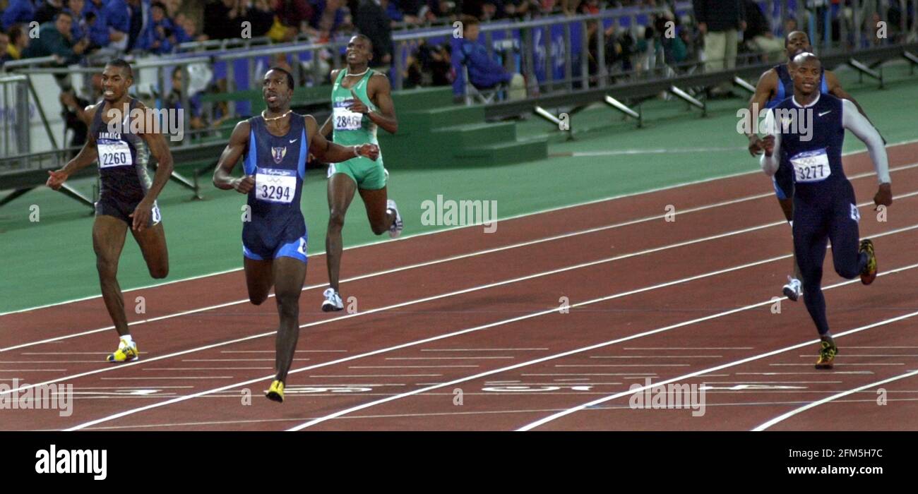 ATHLETICS MENS 400m FINAL MICHAEL JOHNSON WINS Stock Photo - Alamy