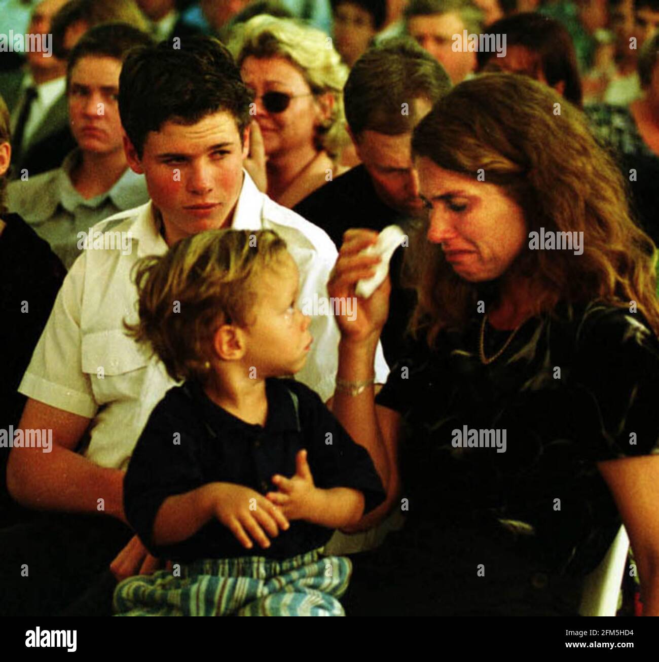 Maria Stevens widow of murdered white farmer David Apr 2000 Memorial ...