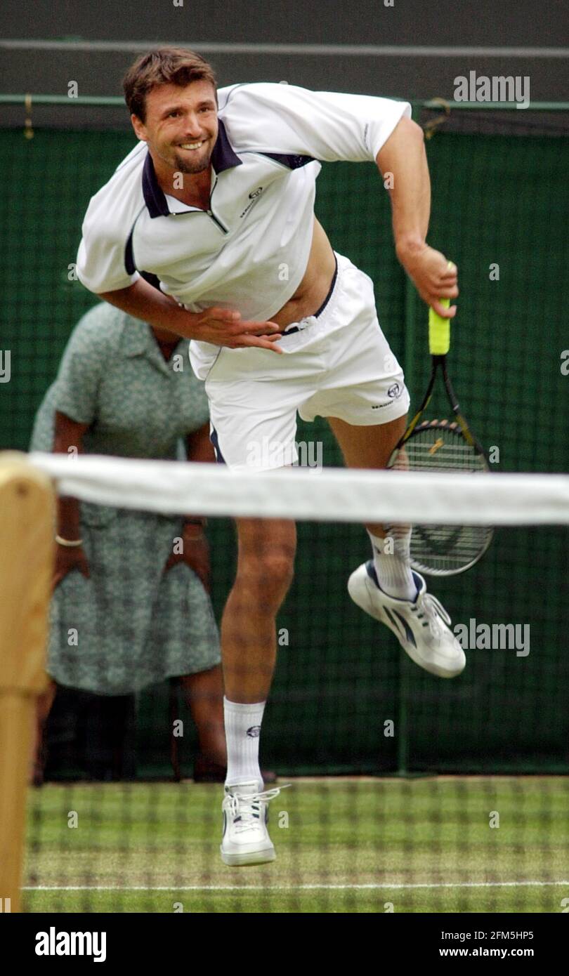 Tennis Wimbledon Championship July 2001 GORAN IVANISEVIC MATCH WITH ...
