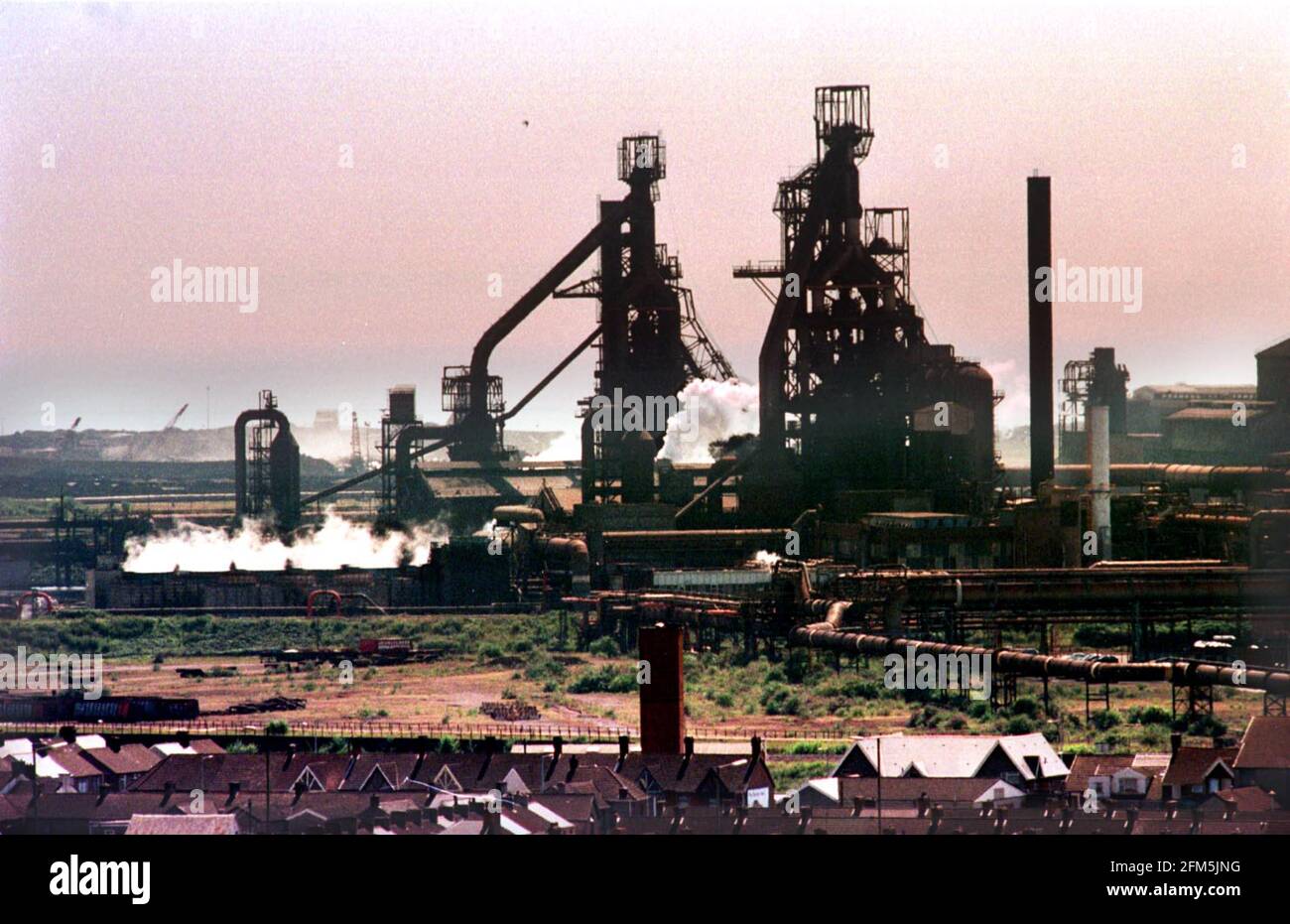 THE CORUS STEEL PLANT AT PORT TALBOT Stock Photo - Alamy