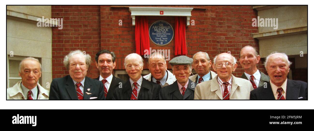Members of the Guinea Pig Club September 2000 who were on hand to ...
