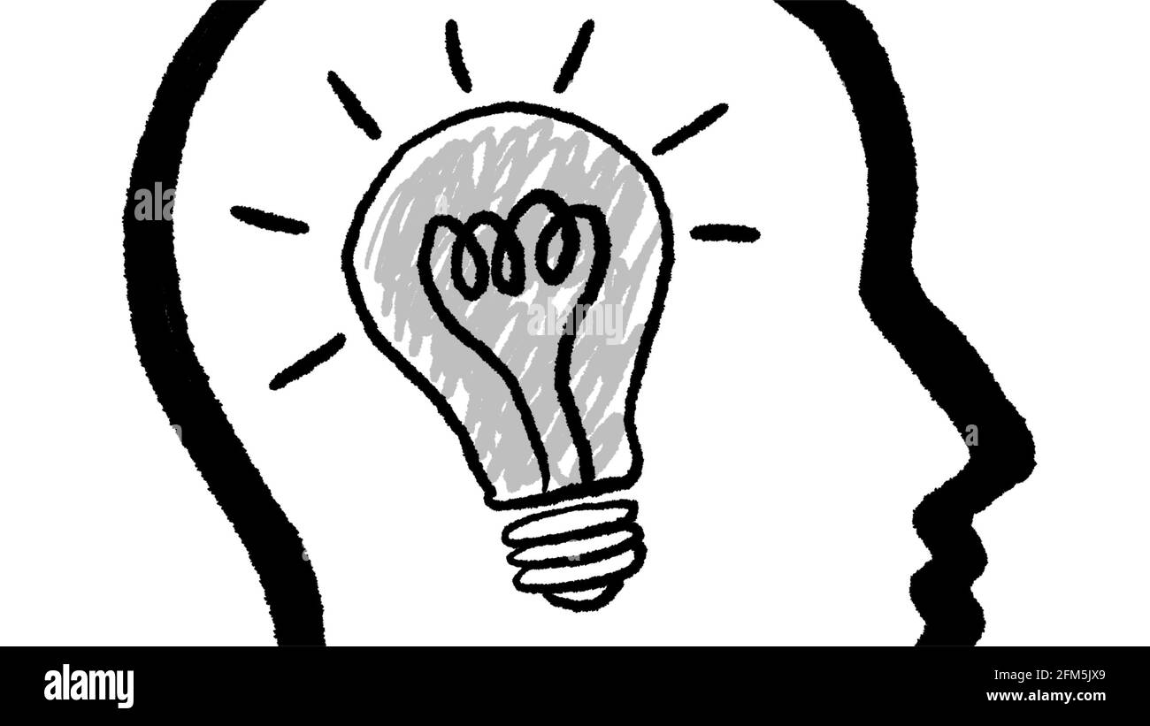 representation of idea and creativity, whiteboard style animation ...