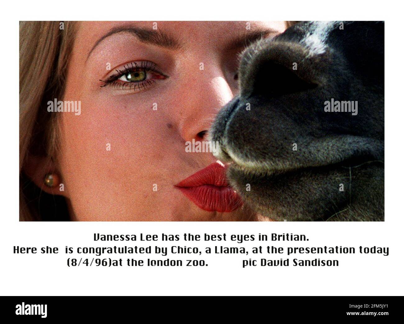 Vanessa Lee has the best eyes in Britain Here she is congratulated by ...