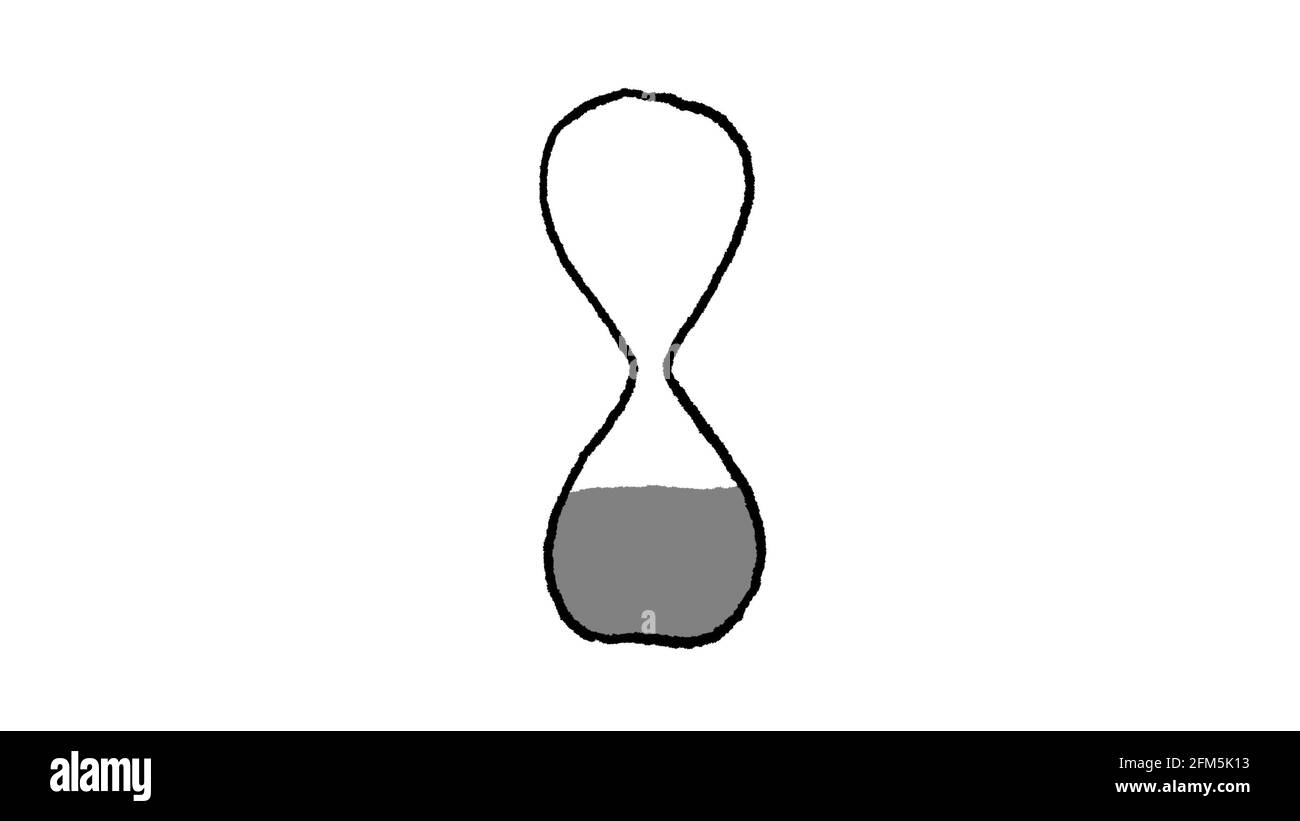 hourglass infographics in whiteboard style, great for concepts like ...