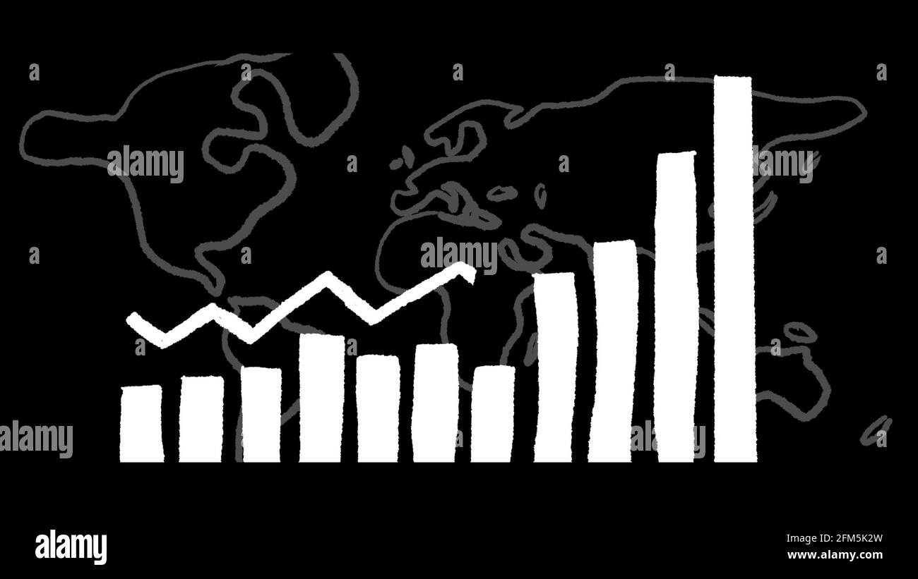 economic recovery data chart, animated whiteboard style, ideal for ...