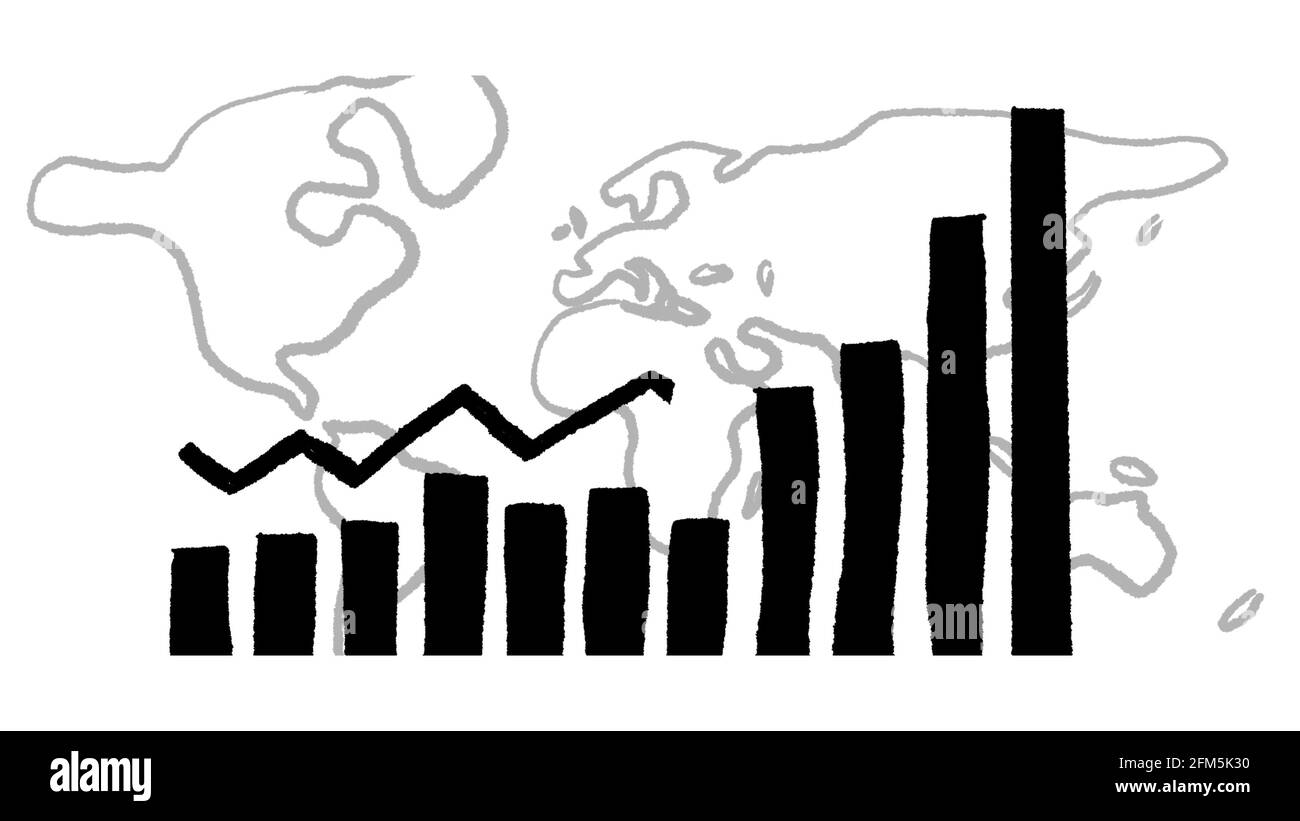 economic recovery data chart, animated whiteboard style, ideal for ...