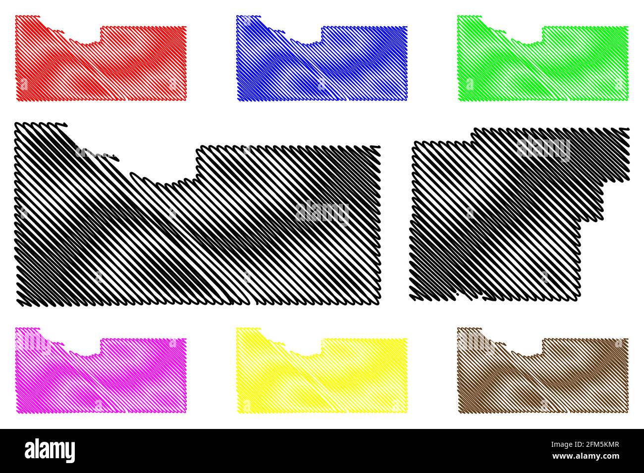 Major and Latimer County, Oklahoma State (U.S. county, United States of ...