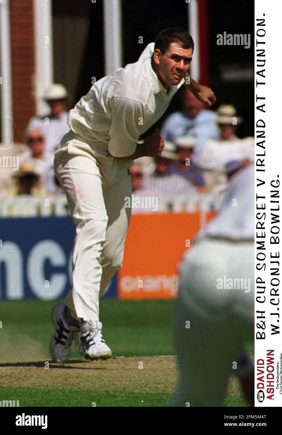 Hansie Cronje Ireland Cricket Player Bowling May 1997 Bowler in Benson ...