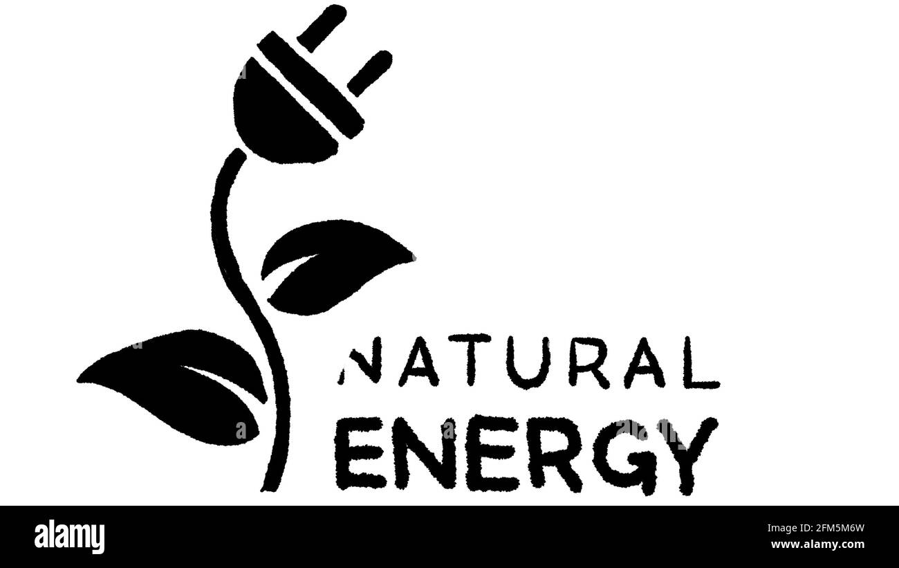 whiteboard style animation of a natural energy icon, sustainable ...