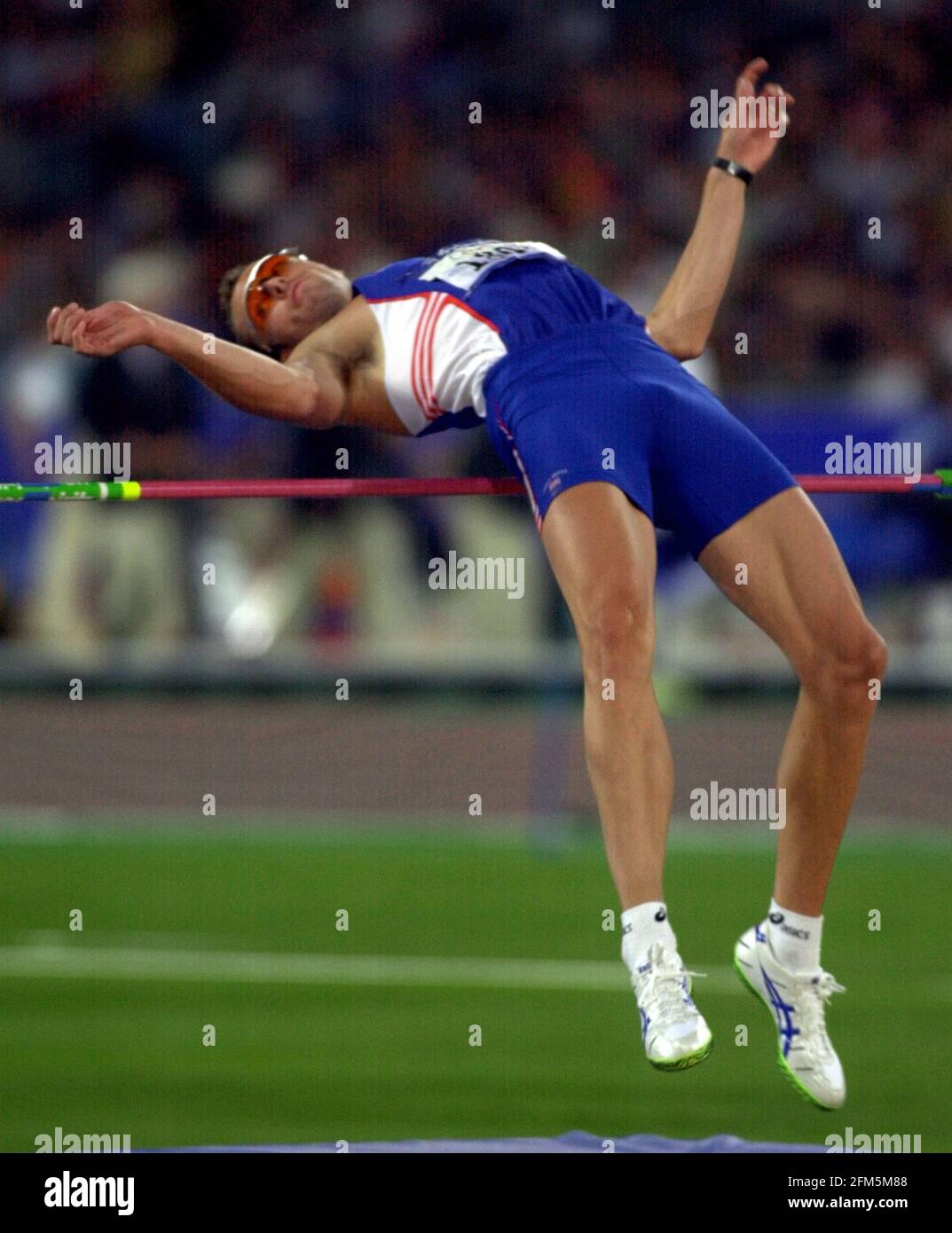 DEAN MACEY (GBR) DURING THE DECATHLON HIGH JUMP EVENT AT THE SYDNEY ...
