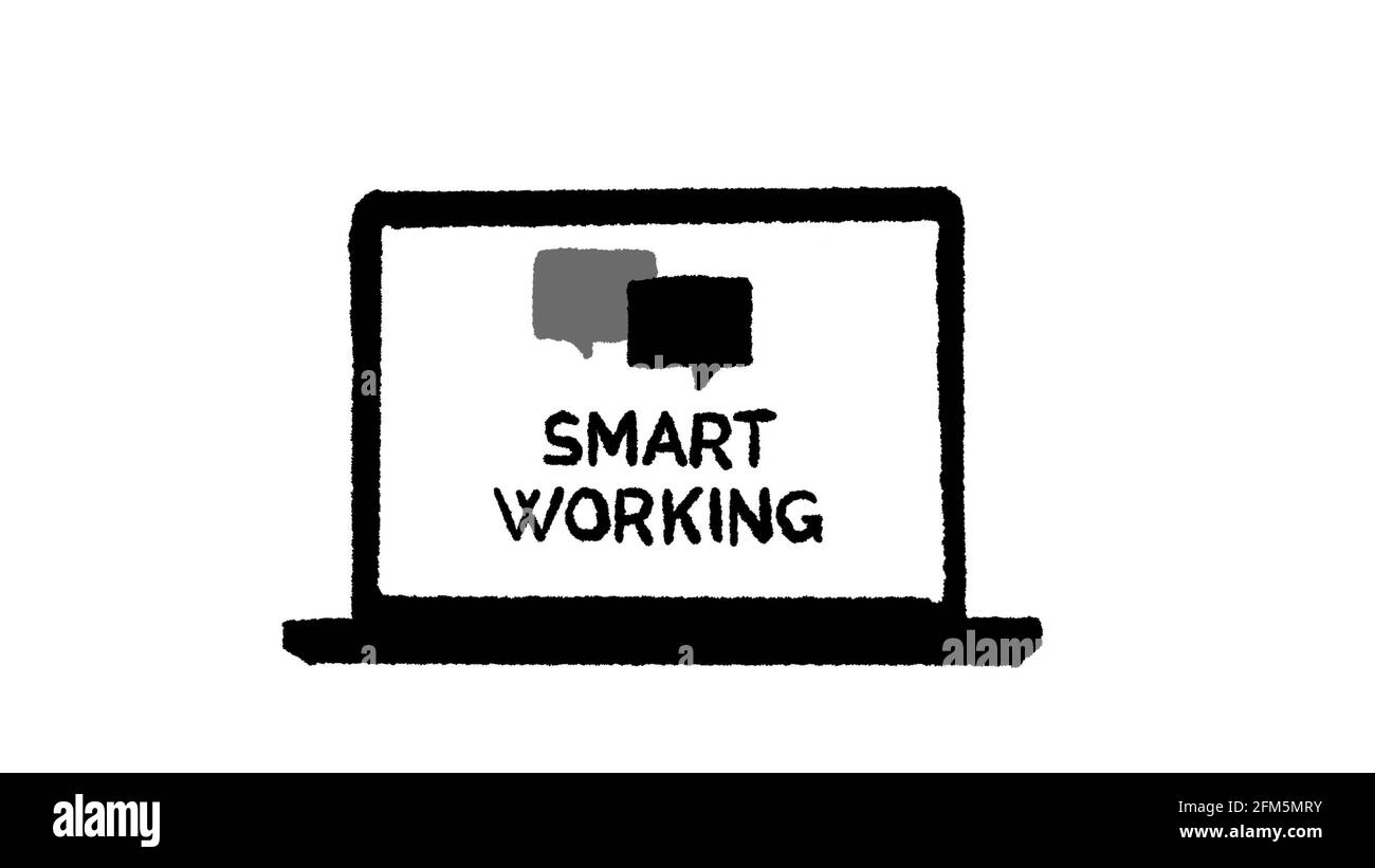 smart working graphics, animated whiteboard style, ideal for ...