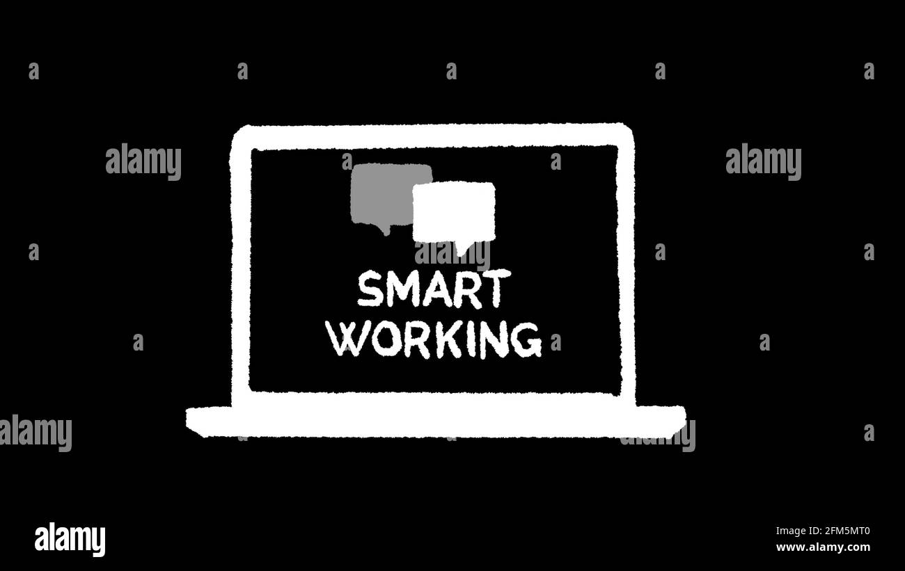 smart working graphics, animated whiteboard style, ideal for ...