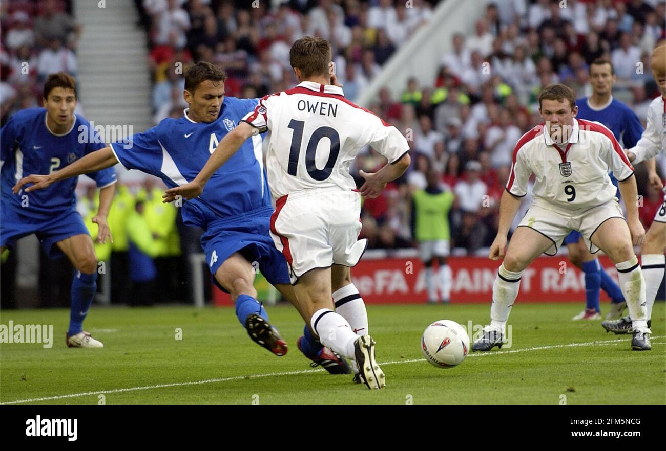 ENGLAND V SLOVAKIA AT THE RIVERSIDE STADIUM MIDDLESBROUGH 11/6/2003 ...
