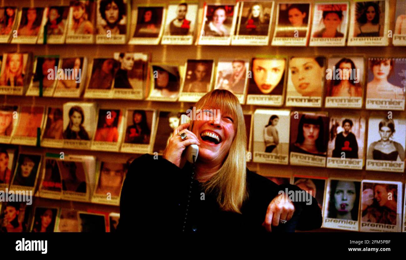 Carol White in her London office. Premier Model Agency Stock Photo - Alamy